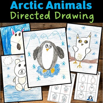 Arctic Animals Winter Activities BUNDLE-Directed Drawing, Coloring ...