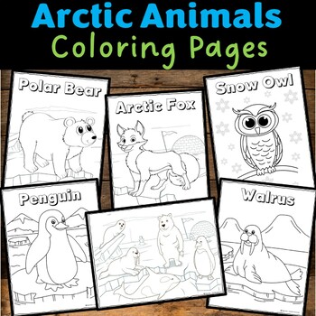 Arctic Animals Winter Activities BUNDLE-Directed Drawing, Coloring ...
