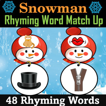 Snowman Literacy Task Cards, Winter Activities