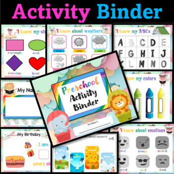 Preschool Busy Book, Toddler Activity Binder