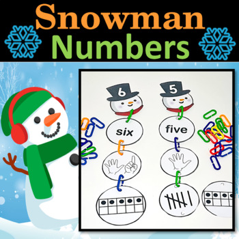 Snowman Literacy & Math Centers Task Cards, Snowman Activities