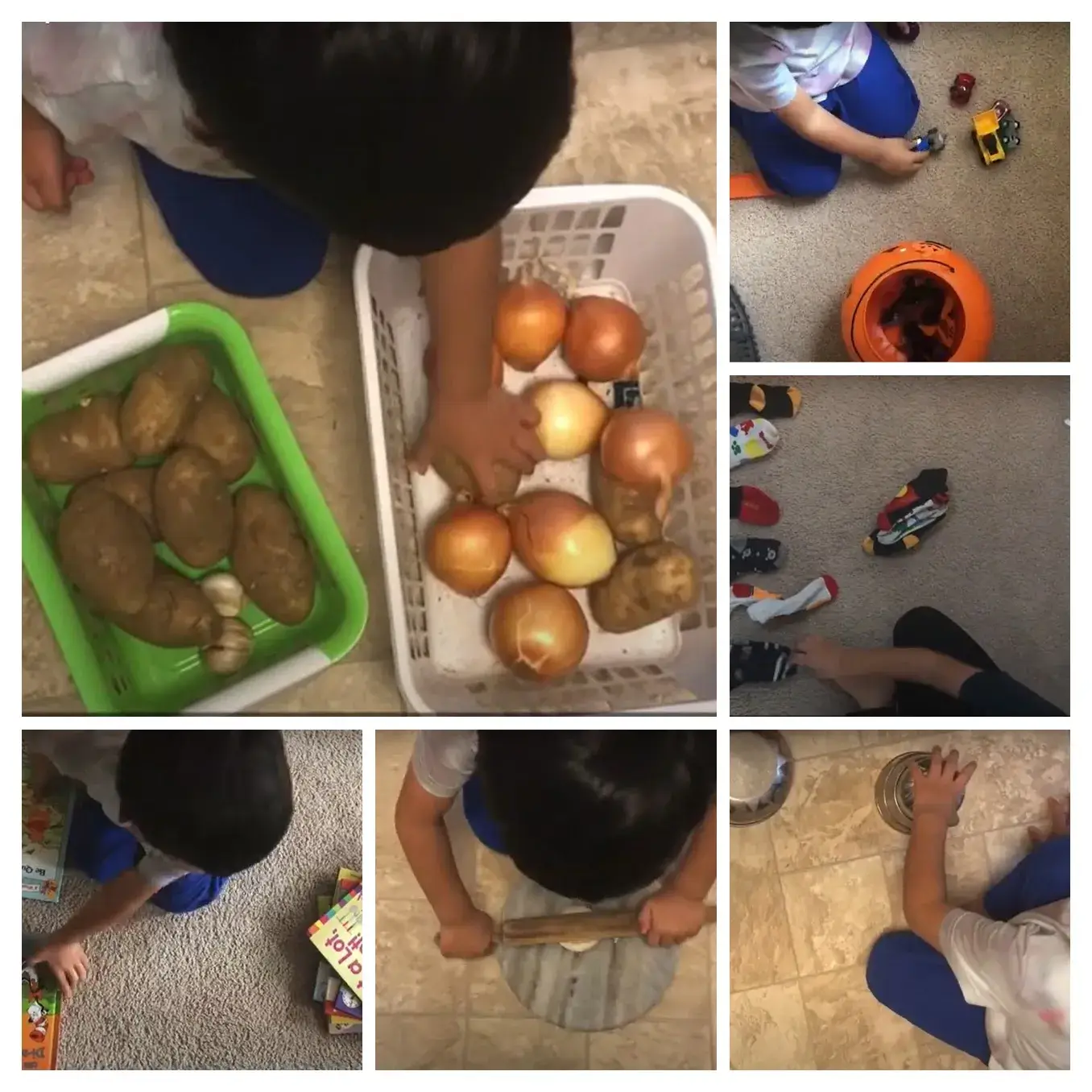 Simple Household works for Toddlers