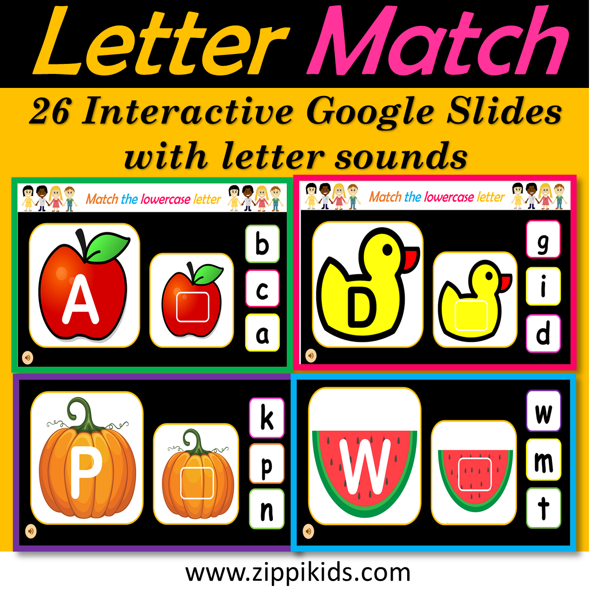 Digital Letter Matching | Uppercase and Lowercase | Virtual - 26 Google ...