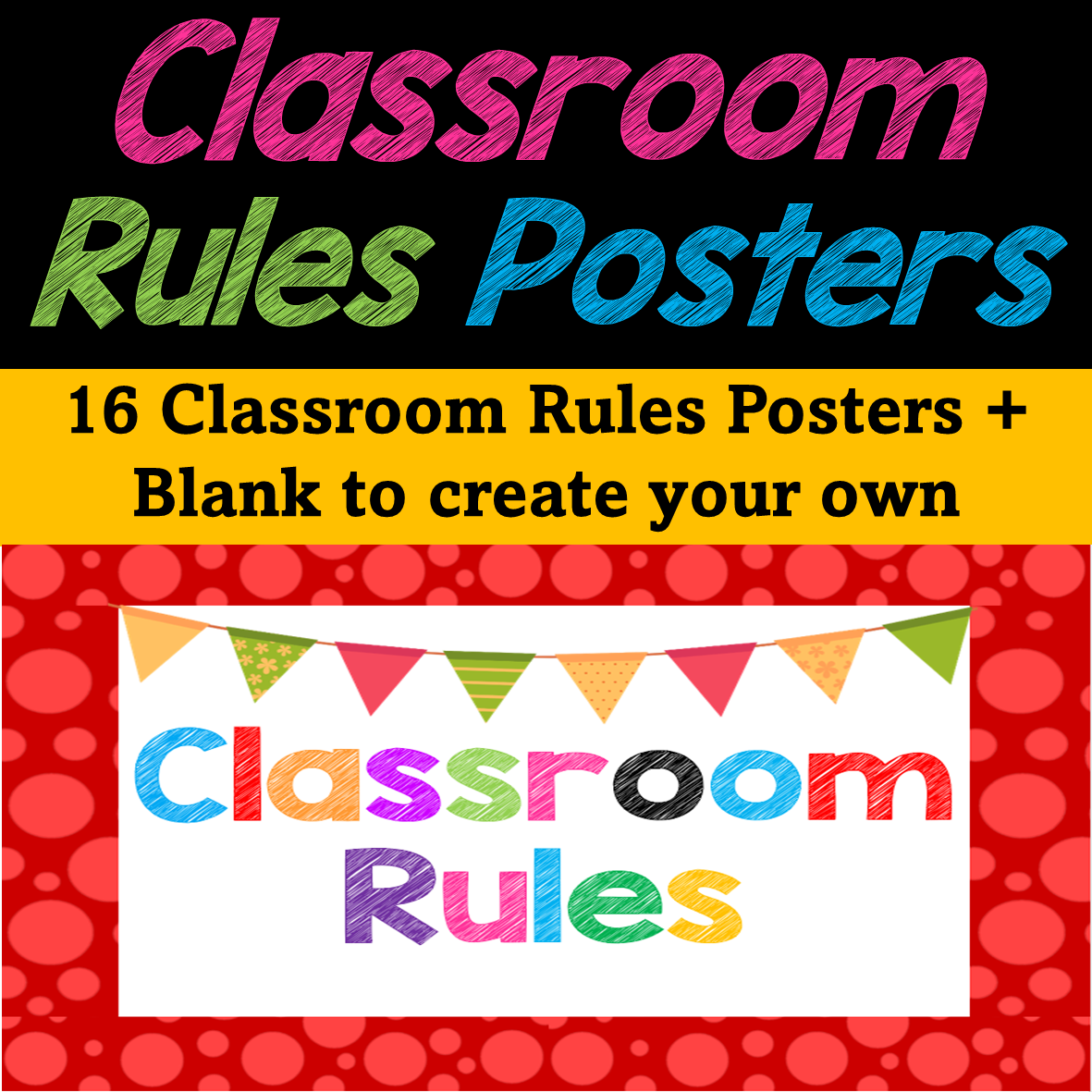 Free Printable Classroom Rules Poster