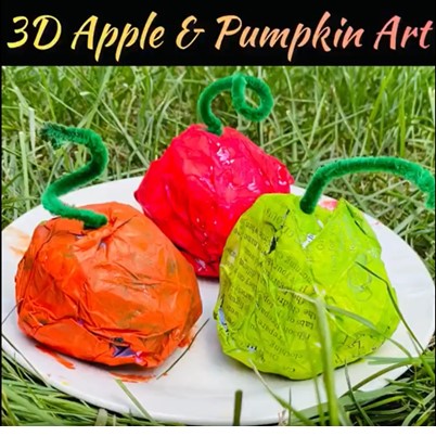Fall Apple Art And Craft Project Ideas for preschoolers