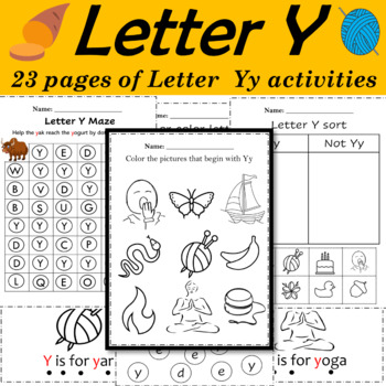Letter Y Activities