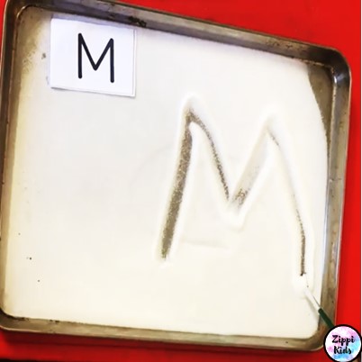 Winter Snow Sensory Writing Salt tray - Zippi Kids