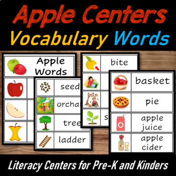 Apple Theme Literacy, Math and Fun Centers for September | Digital + Print