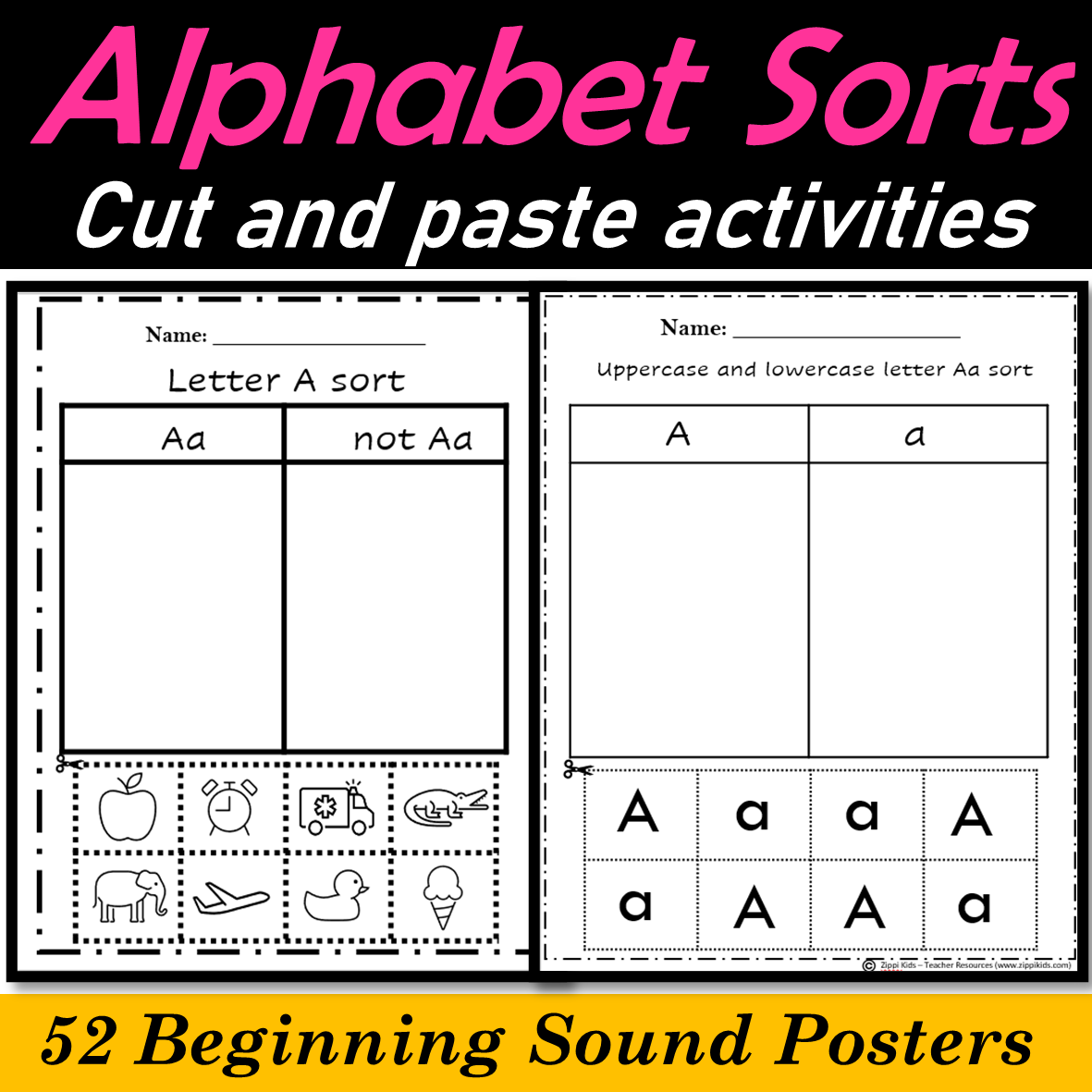Initial Sound Sort Worksheets
