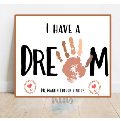Dr. Martin Luther King Jr. Handprint Craft for Preschool