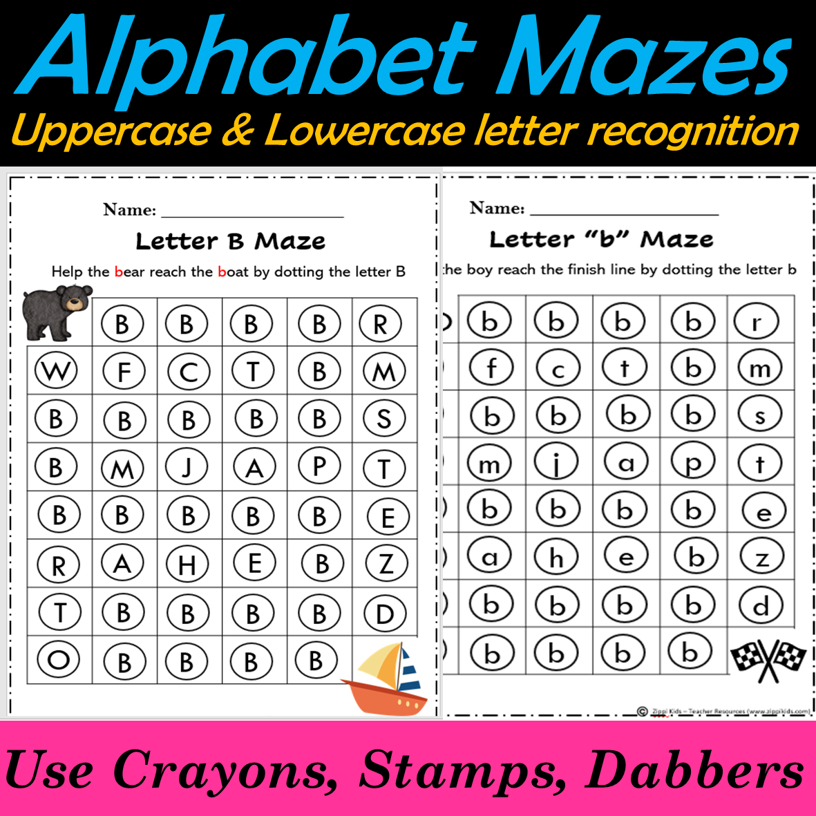 Letter Printable Mazes For Kids
