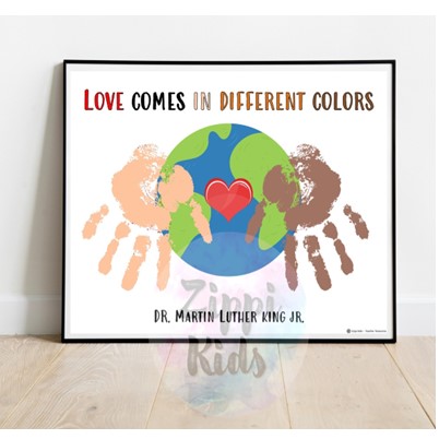 Dr. Martin Luther King Jr. Handprint Craft for Preschool
