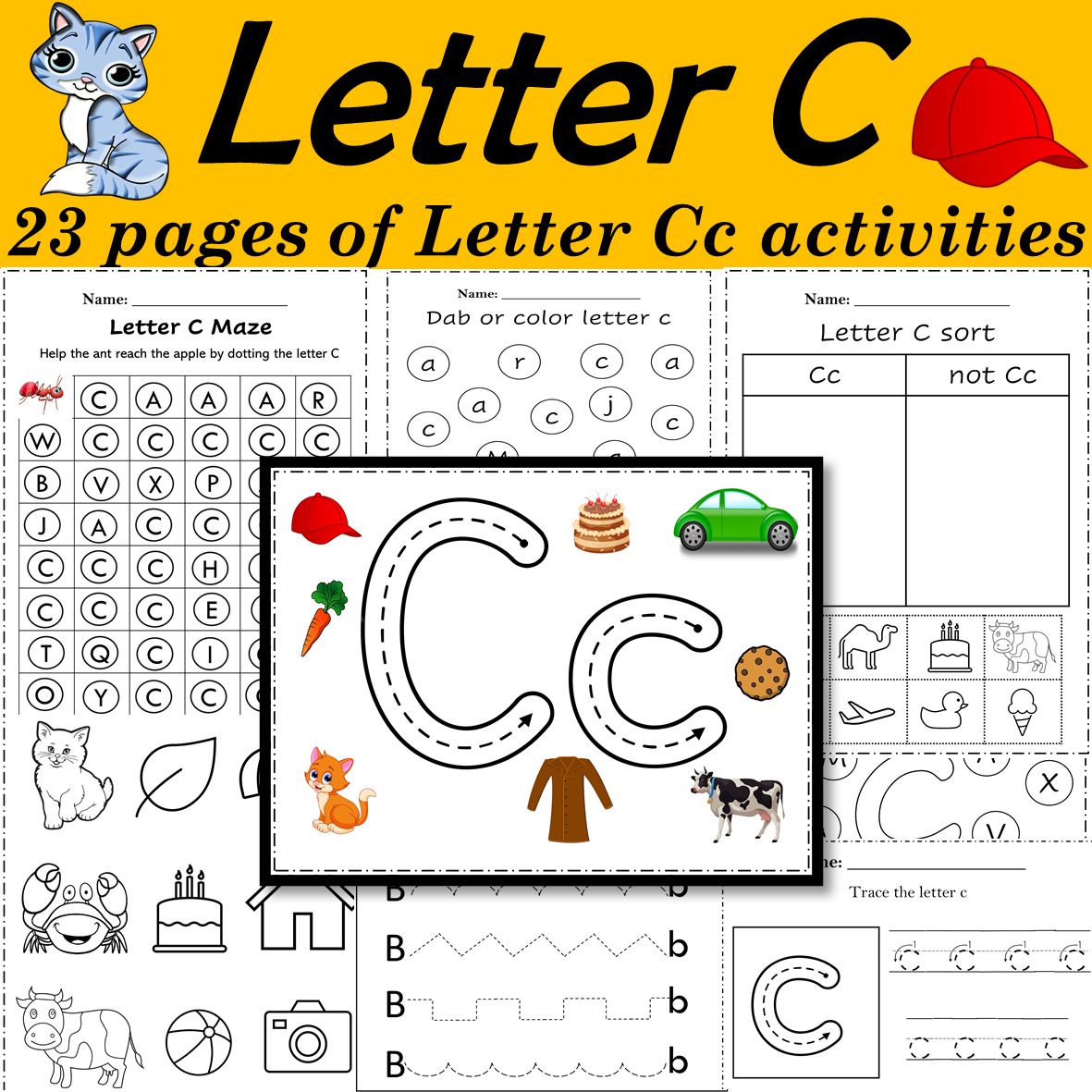 Alphabet Letter of the Week C Activities - Printable PDF
