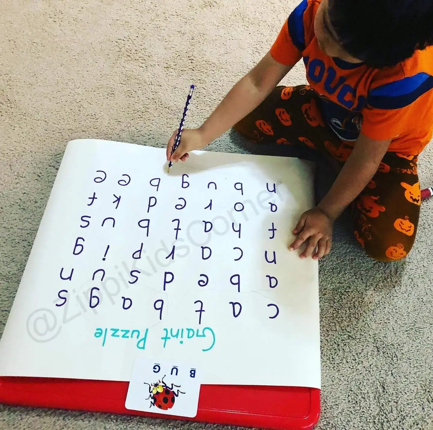 Giant CVC words Puzzle