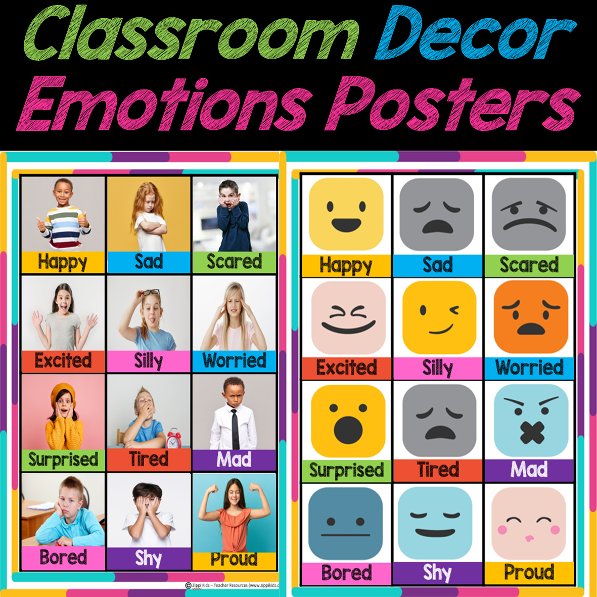 Emotions Poster For Kids