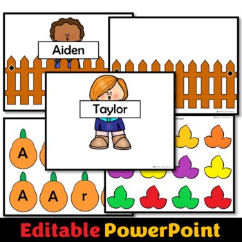 Fall Name Craft Activities, Acorn Craft, Apple craft, Pumpkin craft ...