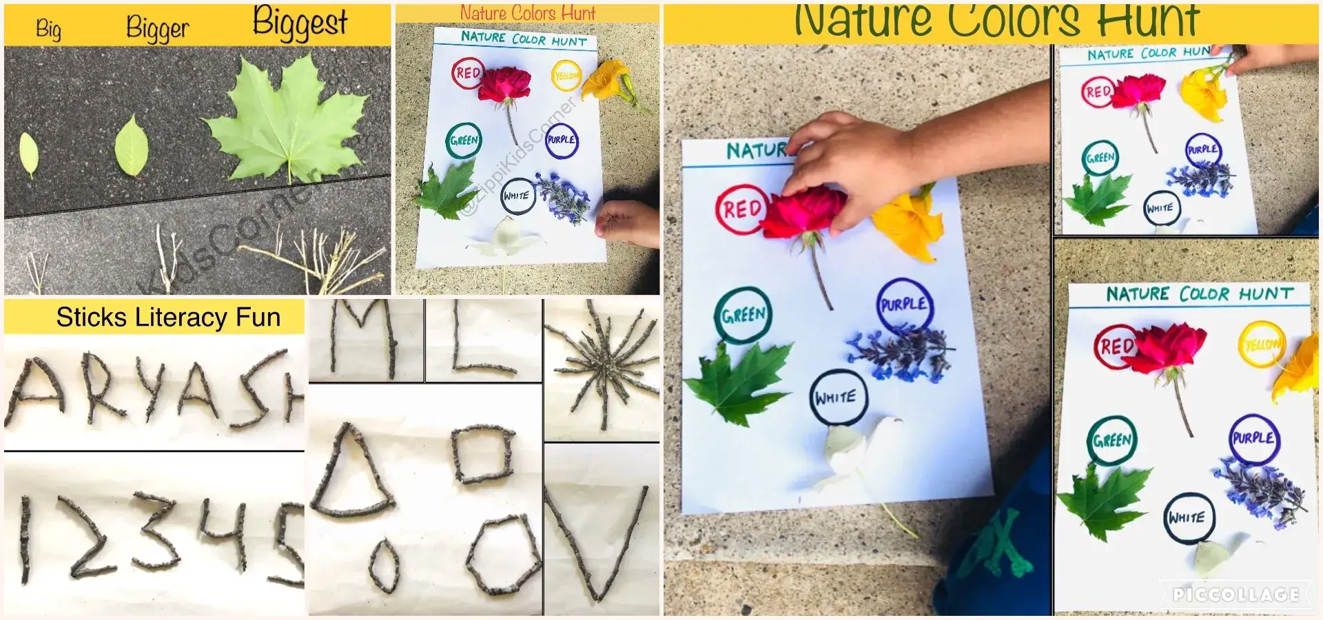 Learning with Nature Activities for toddlers