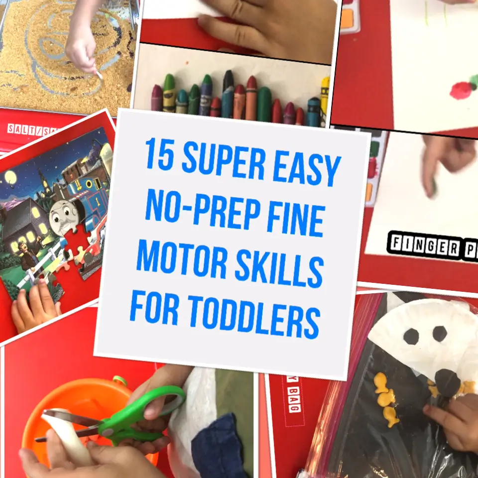 15 No-Prep Fine Motor Activities for Toddlers