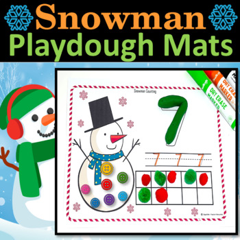 Snowman Literacy & Math Centers Task Cards, Snowman Activities