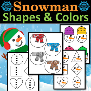 Snowman Literacy & Math Centers Task Cards, Snowman Activities