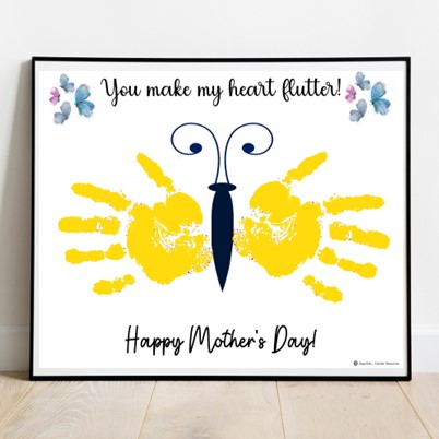 Mother's Day Handprint Keepsake Art: Preschool and Kindergarten ...