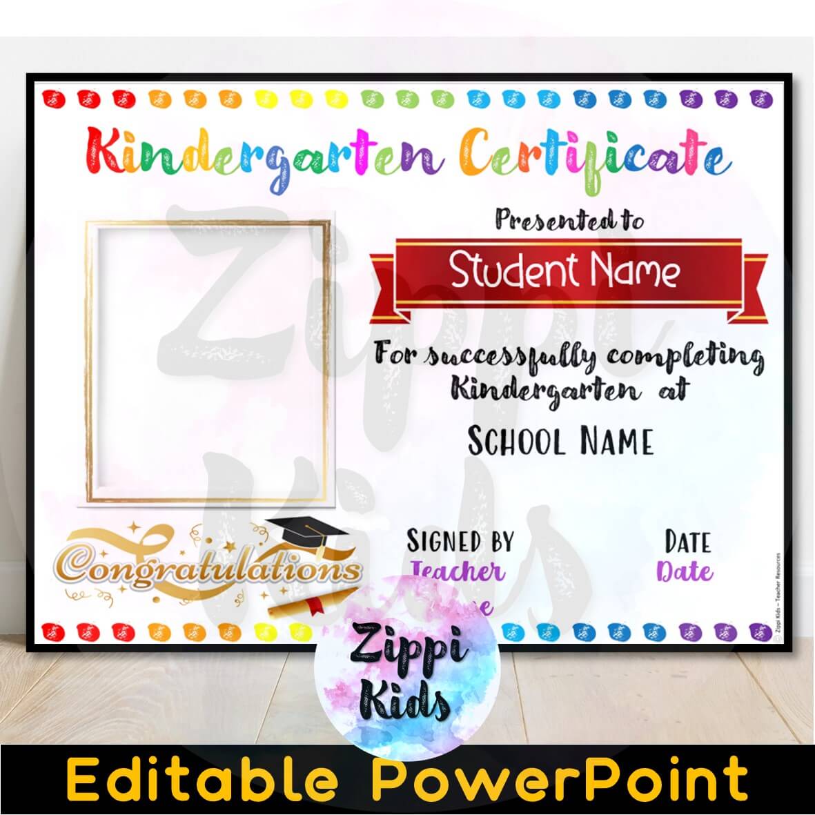 Kindergarten Certificate Template