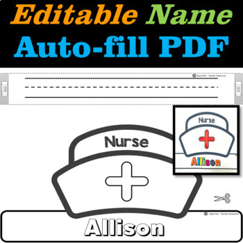 Nurse Hat Printable