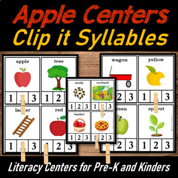 Apple Theme Literacy, Math and Fun Centers for September | Digital + Print
