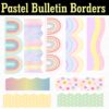 Pastel Bulletin Board Borders | Pastel Muted Rainbow Classroom Decor ...